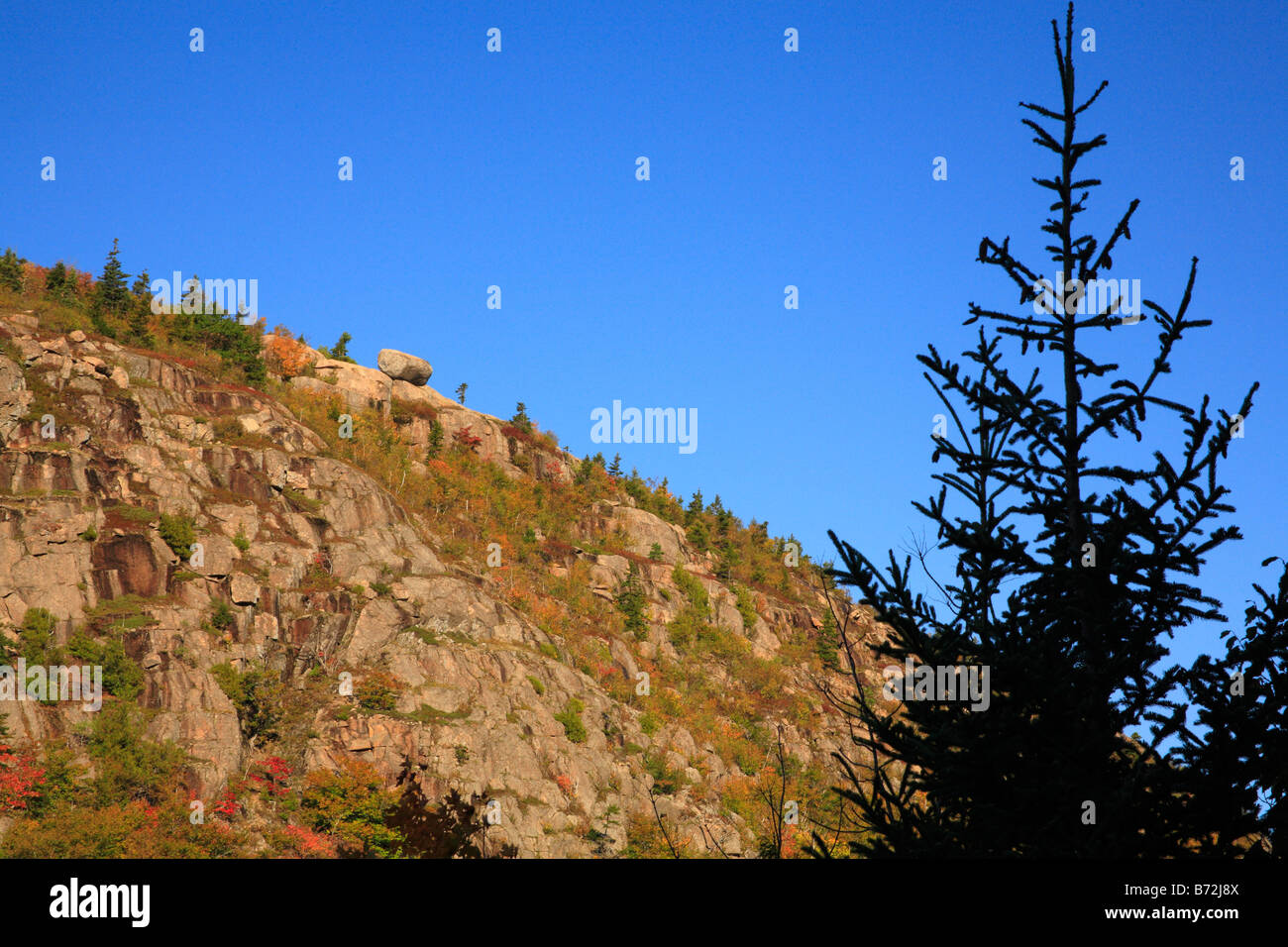 Bubble Rock, Acadia National Park, Maine, USA Stock Photo - Alamy