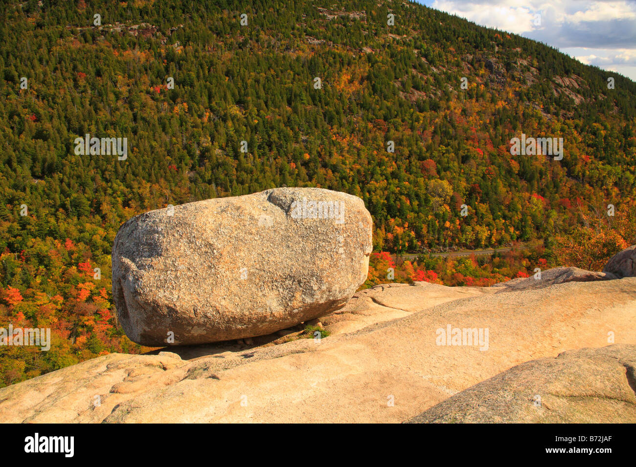 Bubble Rock, Acadia National Park, Maine, USA Stock Photo - Alamy