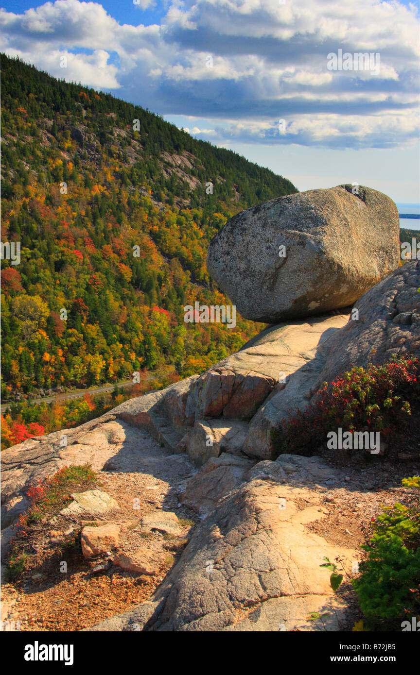 Bubble Rock, Acadia National Park, Maine, USA Stock Photo - Alamy