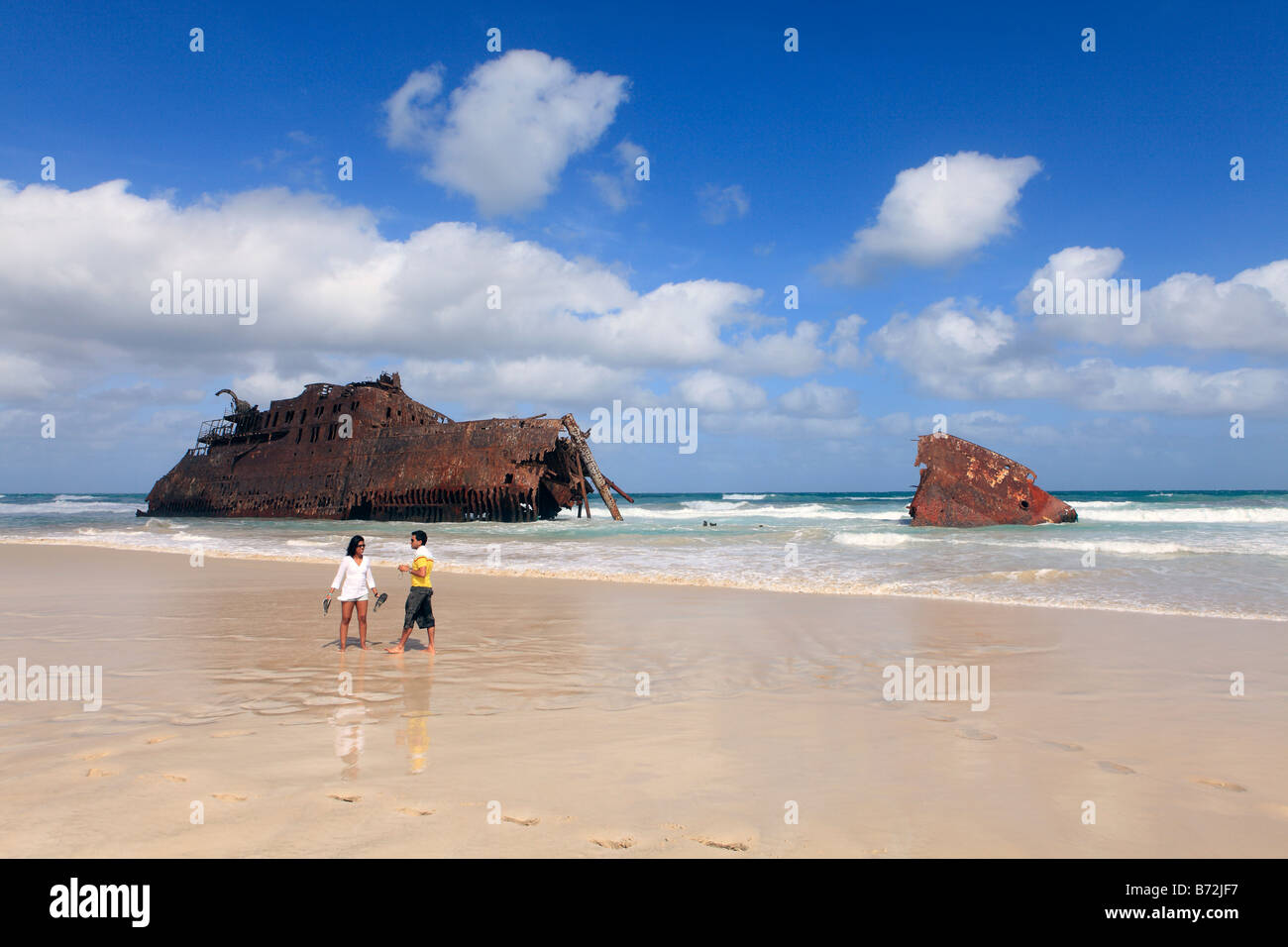 cape verde islands boa vista praia cabo santa maria Stock Photo - Alamy