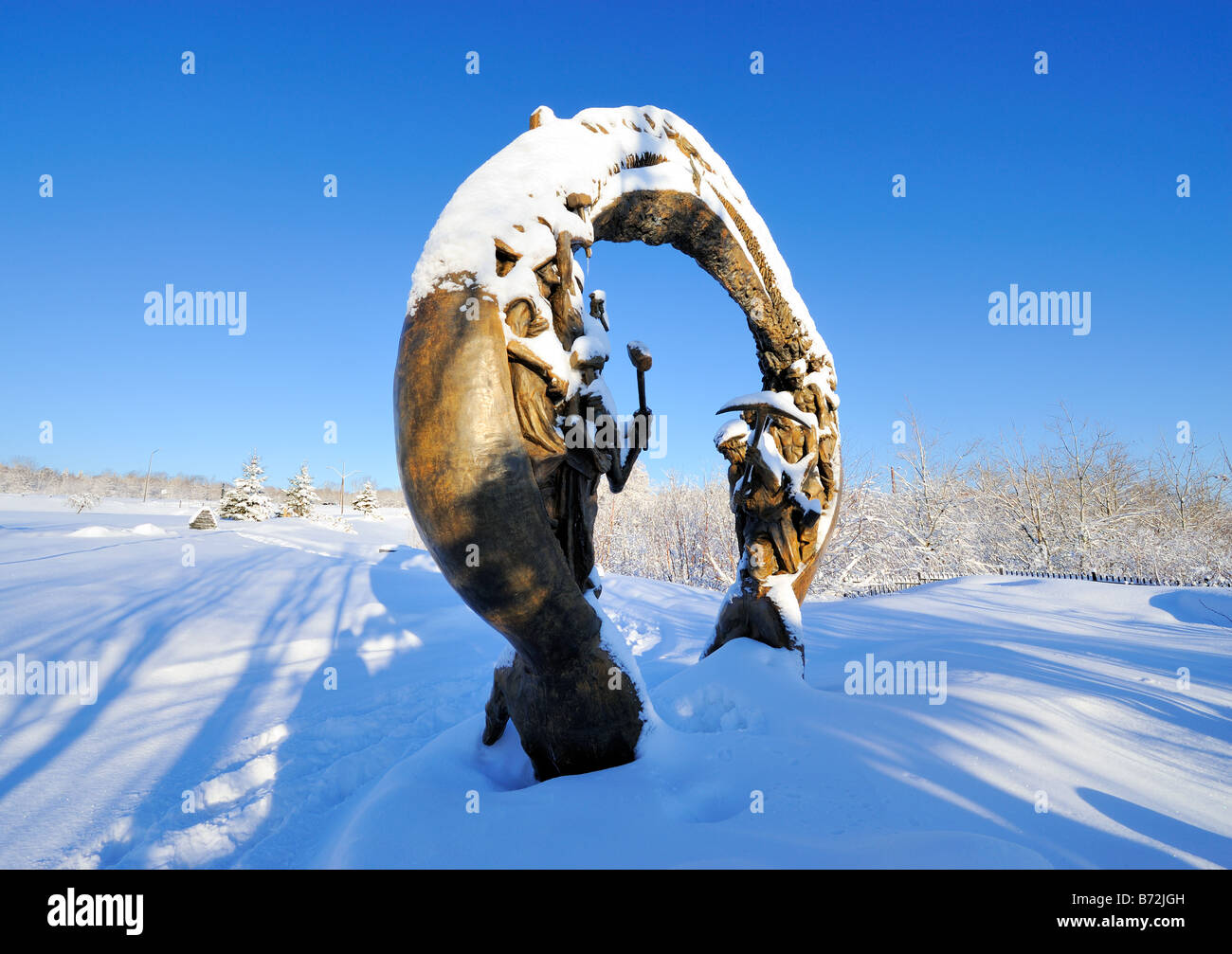 The mining monument in Sudbury, Ontario, Canada Stock Photo - Alamy