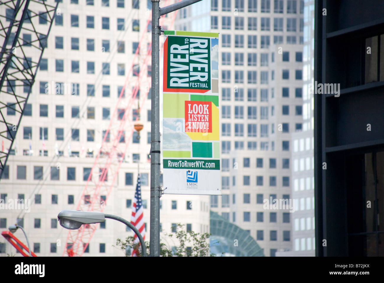 A River to River Festival Sign on view in New York City Stock Photo - Alamy