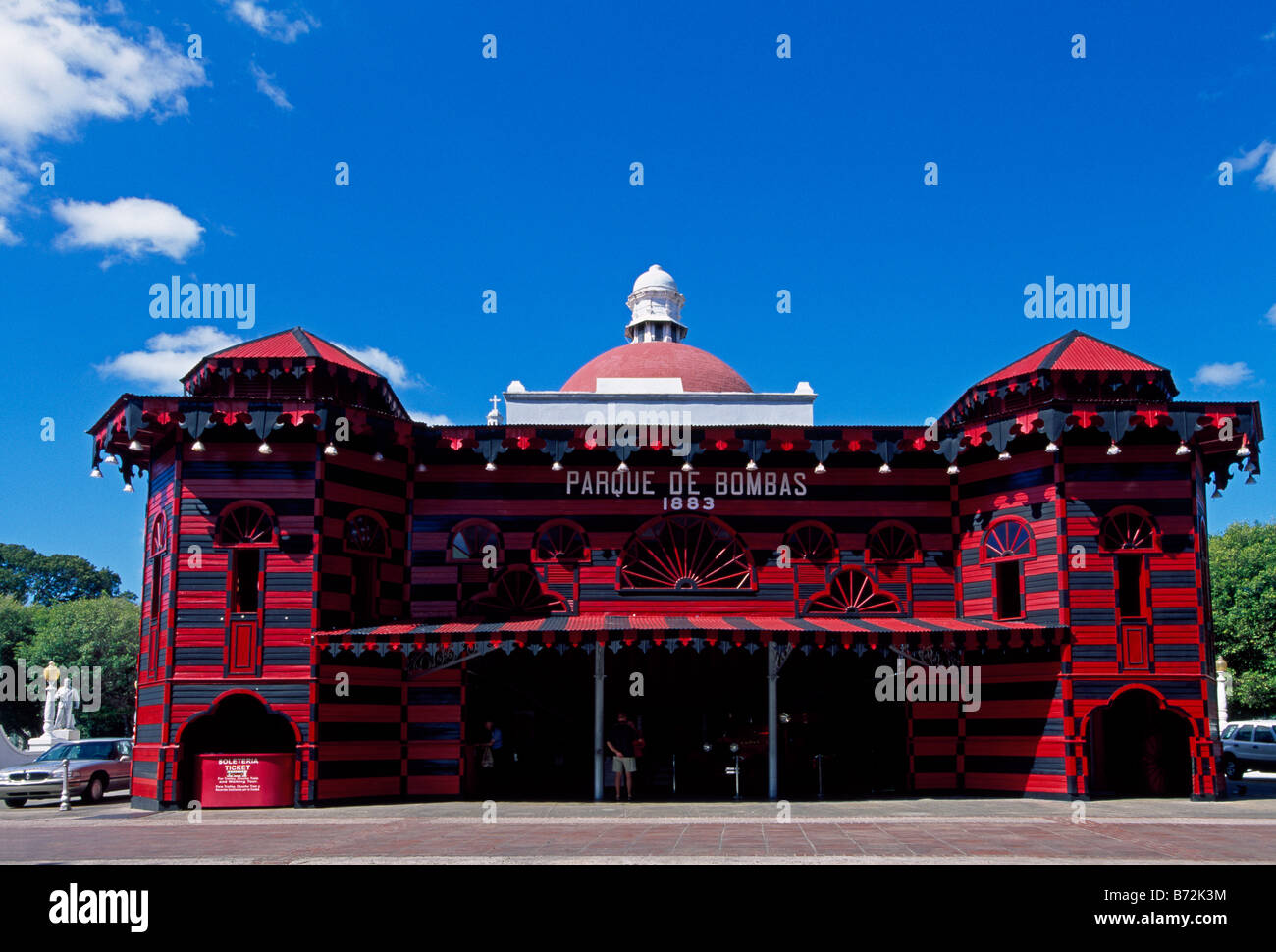 Parque de Bombas fire station Ponce Puerto Rico Caribbean Stock Photo ...