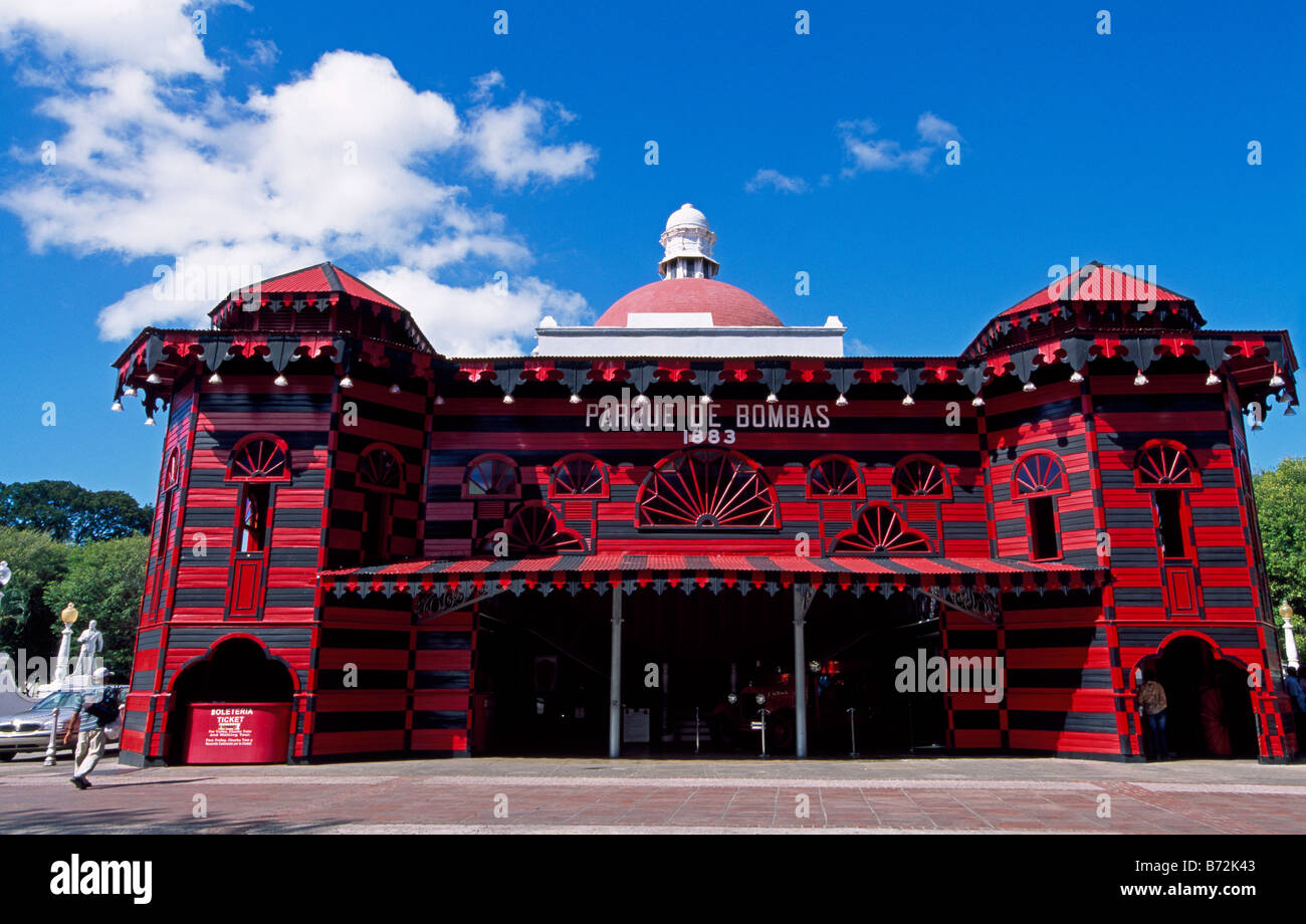 Parque de Bombas fire station Ponce Puerto Rico Caribbean Stock Photo ...