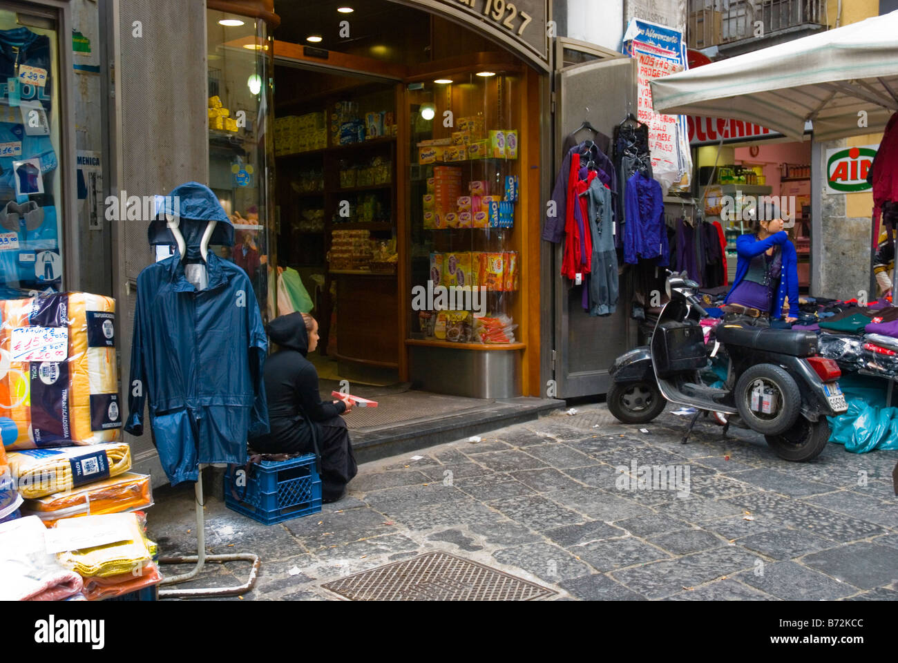 Via Pignasecca street in Naples Italy Europe Stock Photo - Alamy