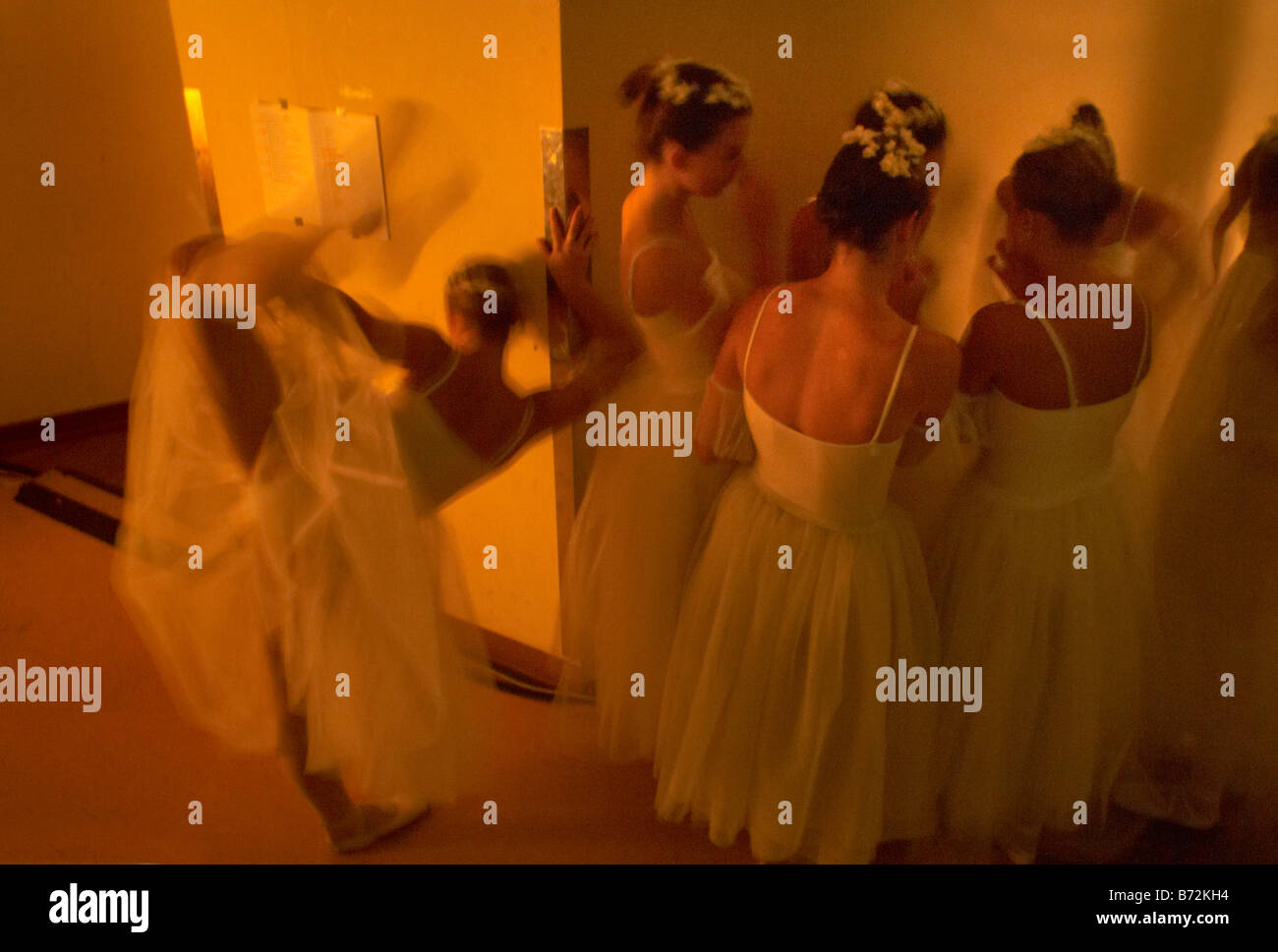 Ballet students at a ballet performance in Poland Stock Photo - Alamy