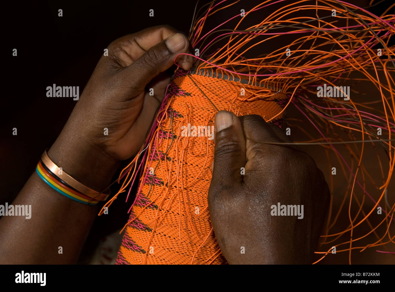 Zulu telephone wire basket hi-res stock photography and images - Alamy
