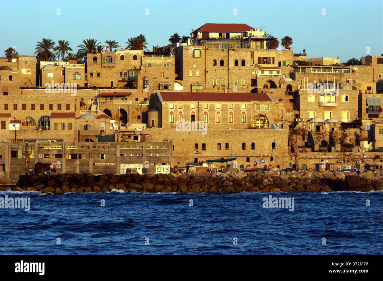 Israel Old Jaffa port as seen from the sea Stock Photo - Alamy