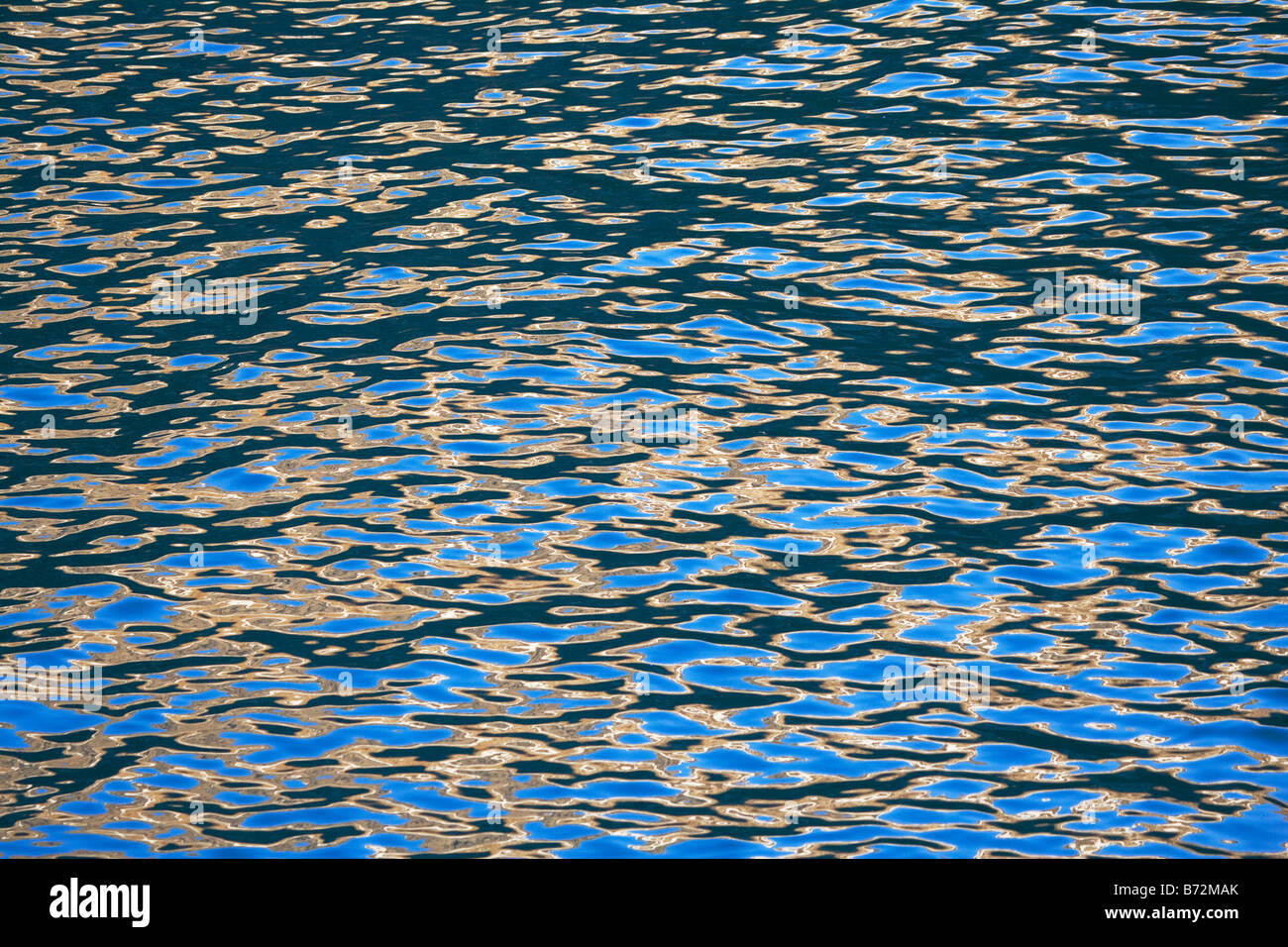Water ripples with sunlight reflection South Georgia Antarctica Stock ...