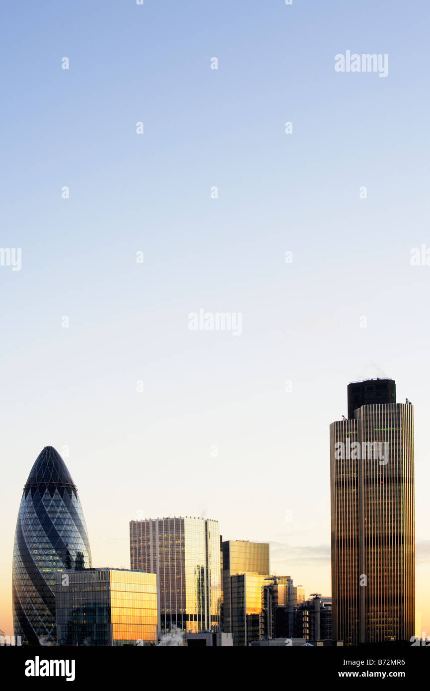 London sunset gherkin hi-res stock photography and images - Alamy