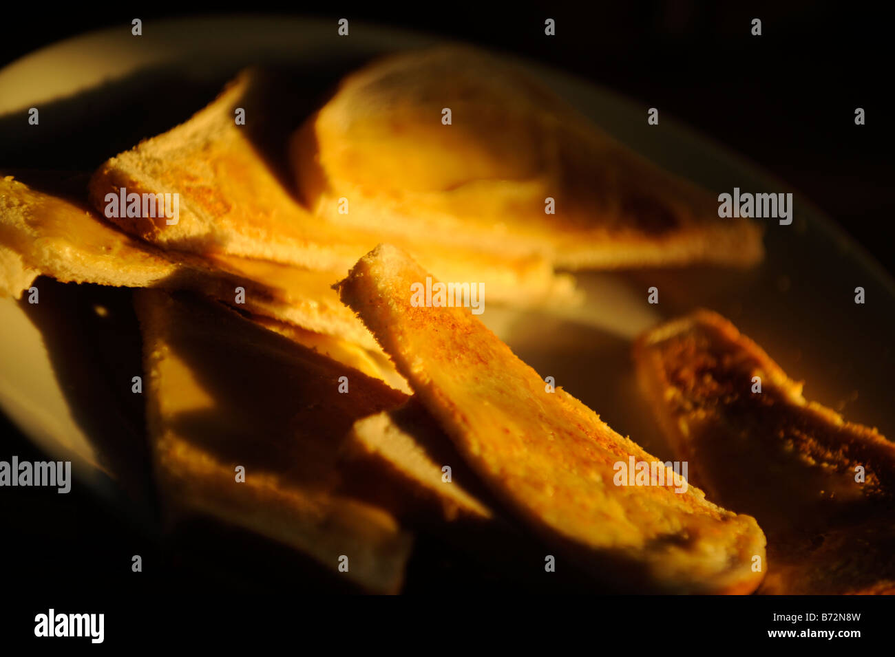 Golden toast soaked in morning sunshine. Picture by Jim Holden Stock ...