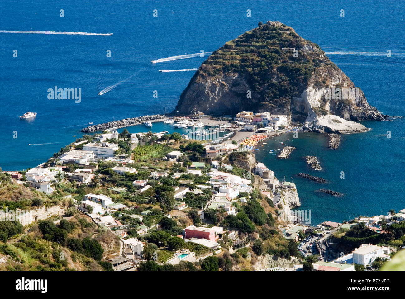 Sant Angelo on the island Ischia Bay of Naples Stock Photo - Alamy