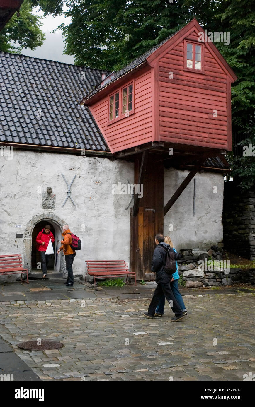 Hanseatic quarter bryggen in bergen hi-res stock photography and images ...