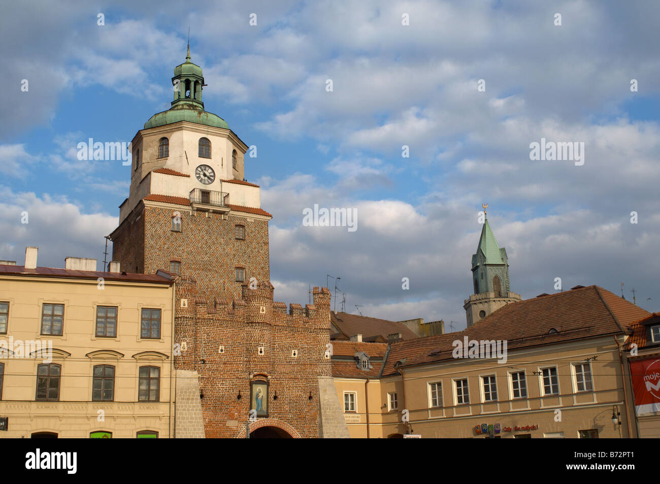 Brama Krakowska the Krakow Gate in the city of Lublin Poland Stock ...