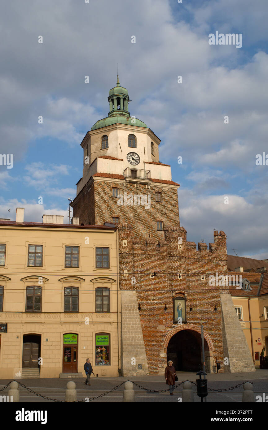 Brama Krakowska the Krakow Gate in the city of Lublin Poland Stock ...