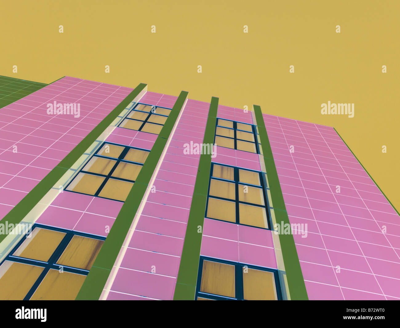 An inverted image of a building Stock Photo - Alamy