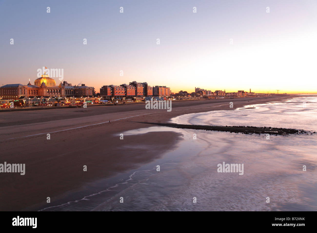 Scheveningen beach at night, The Hague, Netherlands Stock Photo - Alamy