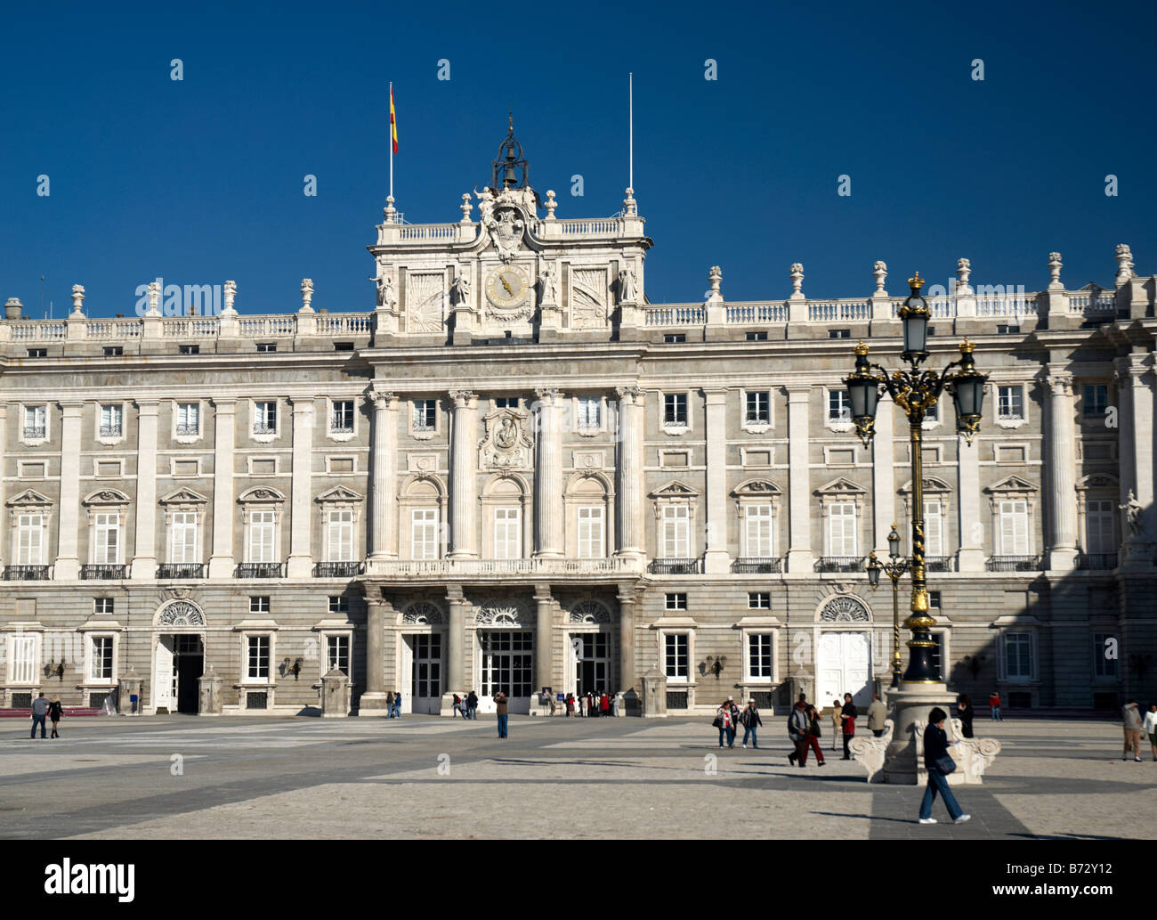 The facade of the Palacio Real in Madrid, Spain Stock Photo - Alamy