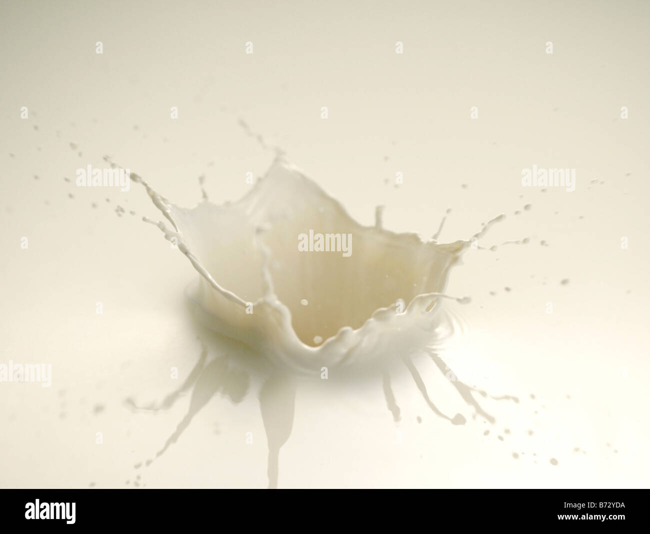 Milk Spray Drip Splashing Stock Photo - Alamy