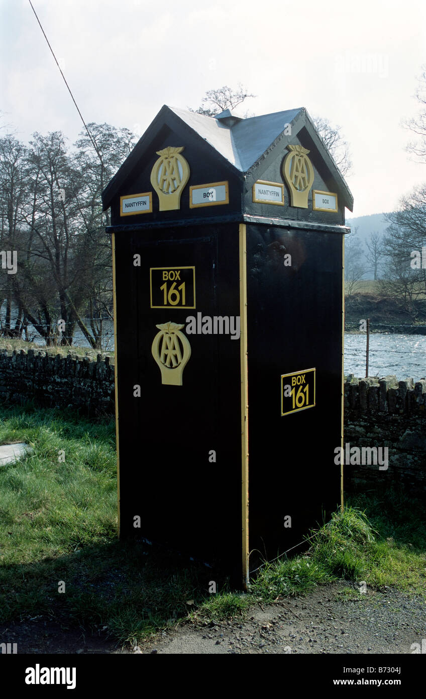 Early Style AA Roadside Telephone Box Stock Photo - Alamy