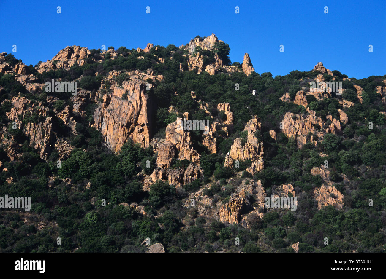 The Calanches de Piana, a natural World Heritage Site, Corsica, France ...
