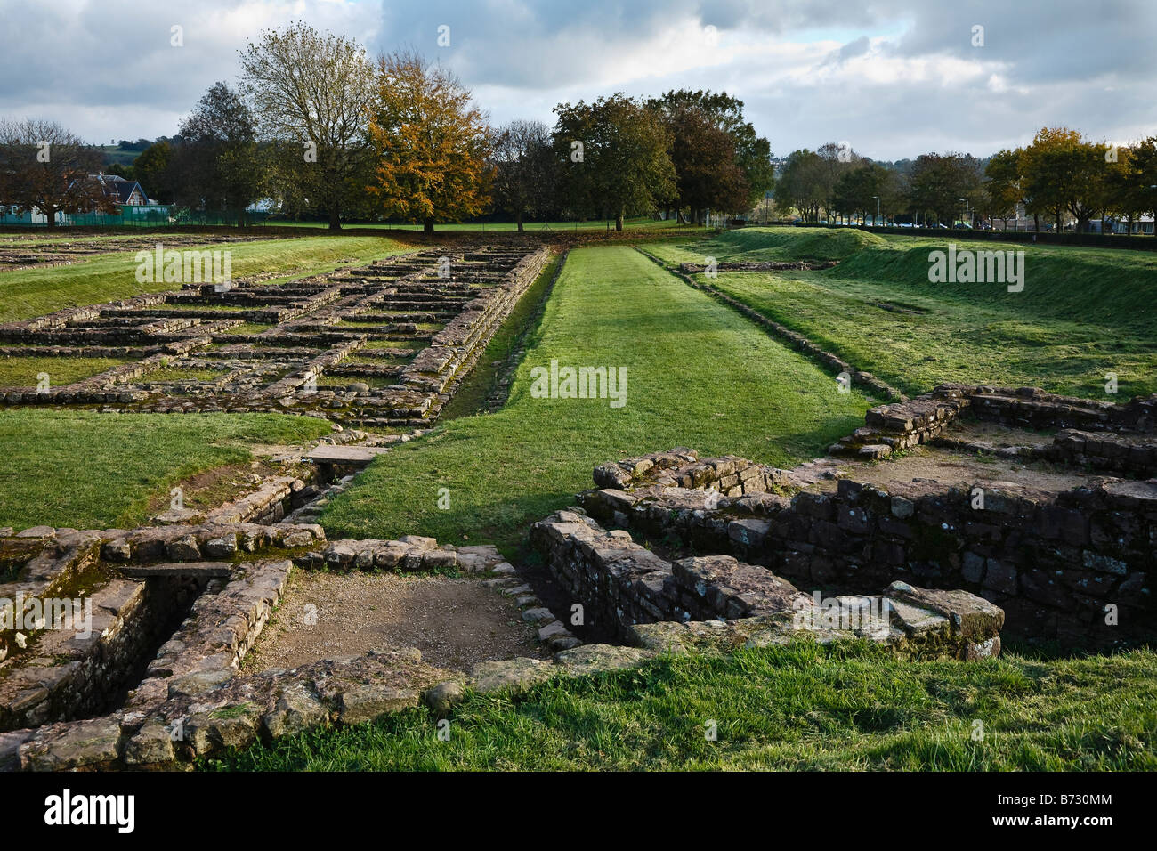 The Roman Barracks, Caerleon, South Wales Stock Photo - Alamy