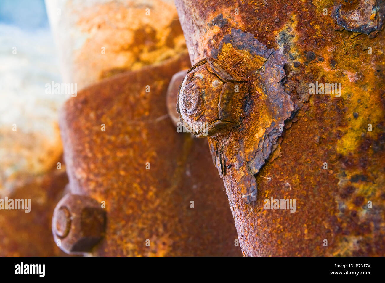 Rusty bolts and metal, close up Stock Photo - Alamy