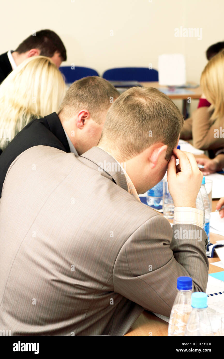Students at the seminar Stock Photo - Alamy