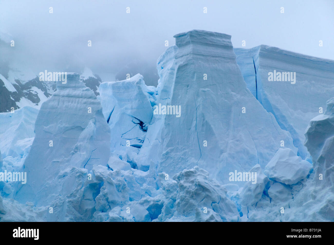 Landscape of iceberg wall Paradise Bay Antarctica Stock Photo - Alamy