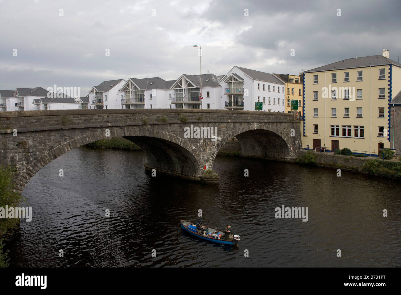 Northern Ireland Enniskillen River Erne Castle Bridge Co Fermanagh UK ...
