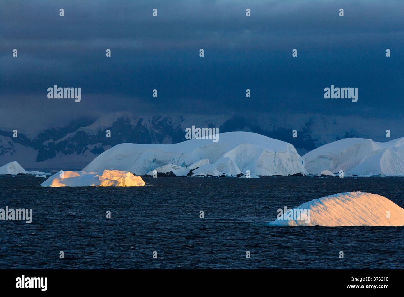 Morning view of iceberg in the Antarctic Ocean Antarctica Stock Photo ...