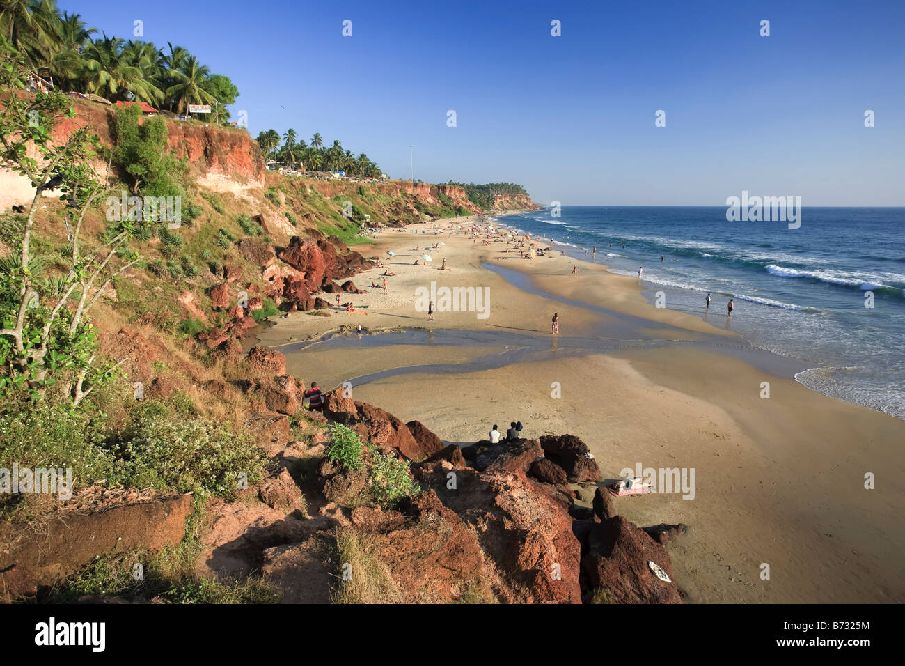 Varkala Beach Kerala India Stock Photo - Alamy