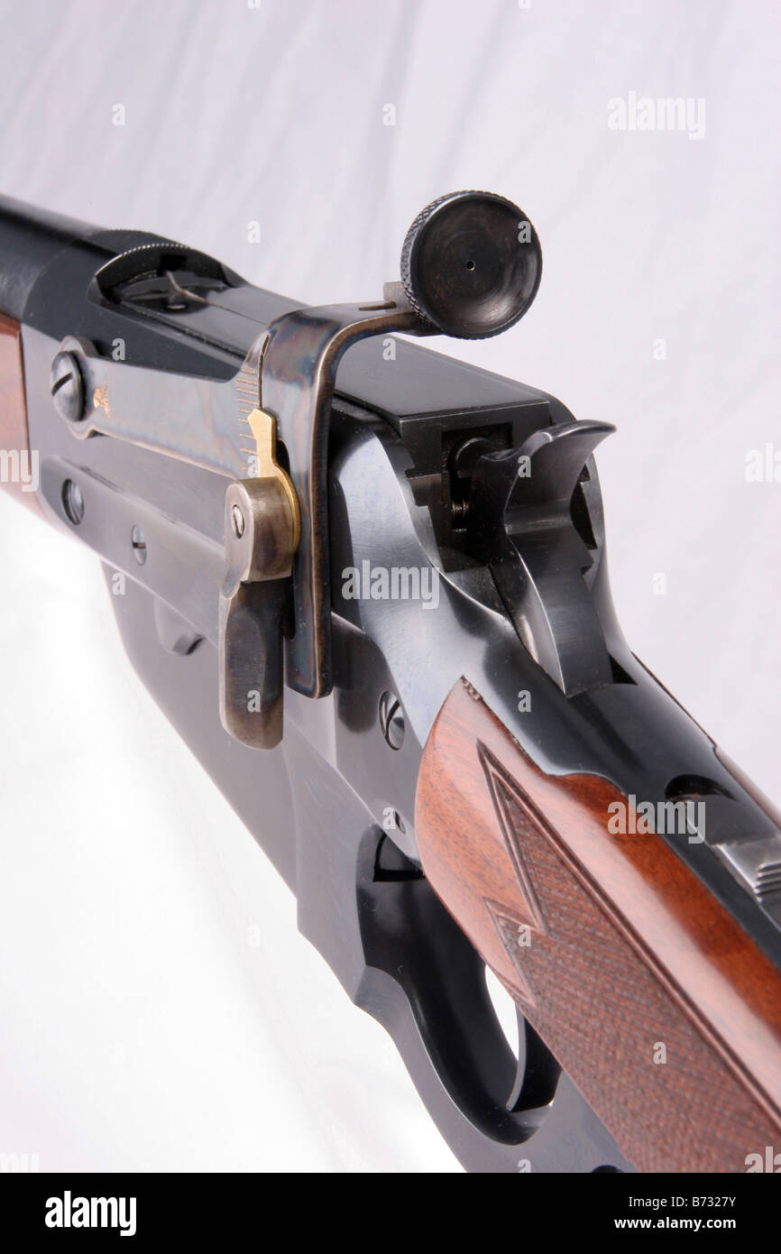 An old western rifle with a sight Stock Photo - Alamy