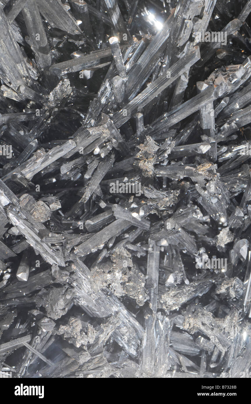 Stibnite crystals hi-res stock photography and images - Alamy