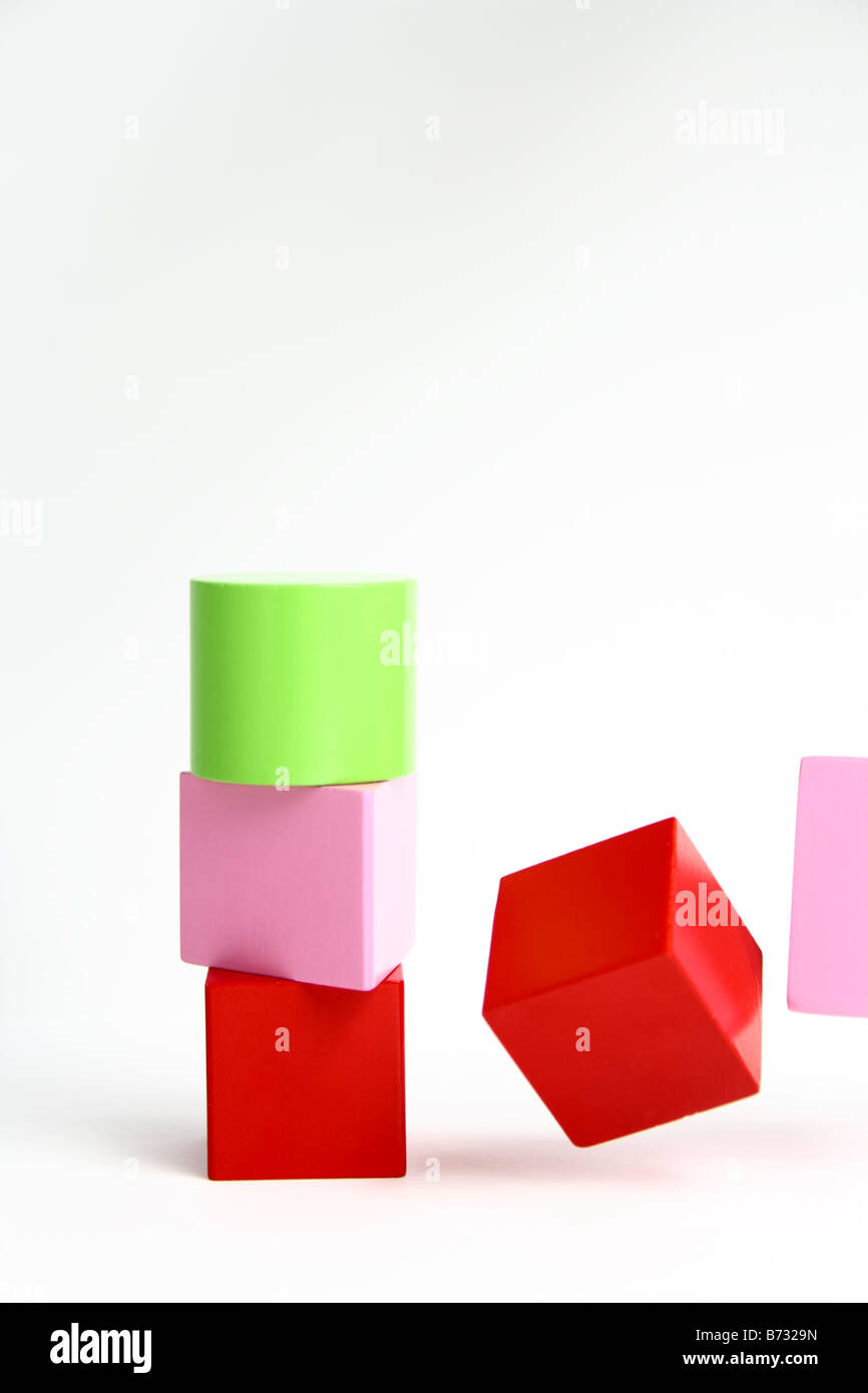 Colourful wooden blocks hi-res stock photography and images - Alamy