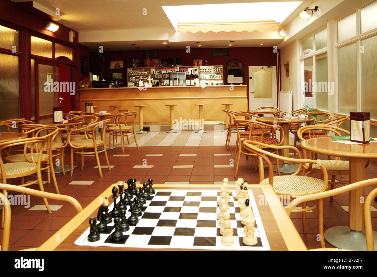 Interior of a cafe Stock Photo - Alamy