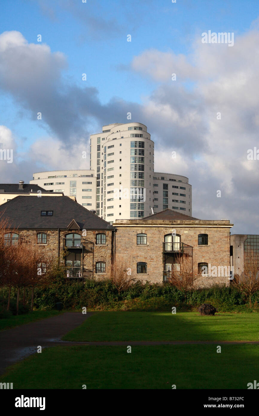 The Altolusso tower overlooking Converted Warehouse housing in Atlantic ...