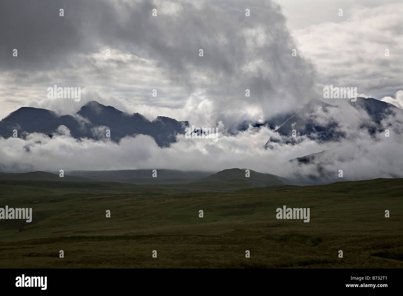 Cuillin Hills in cloud, Isle of Skye, Scotland Stock Photo - Alamy