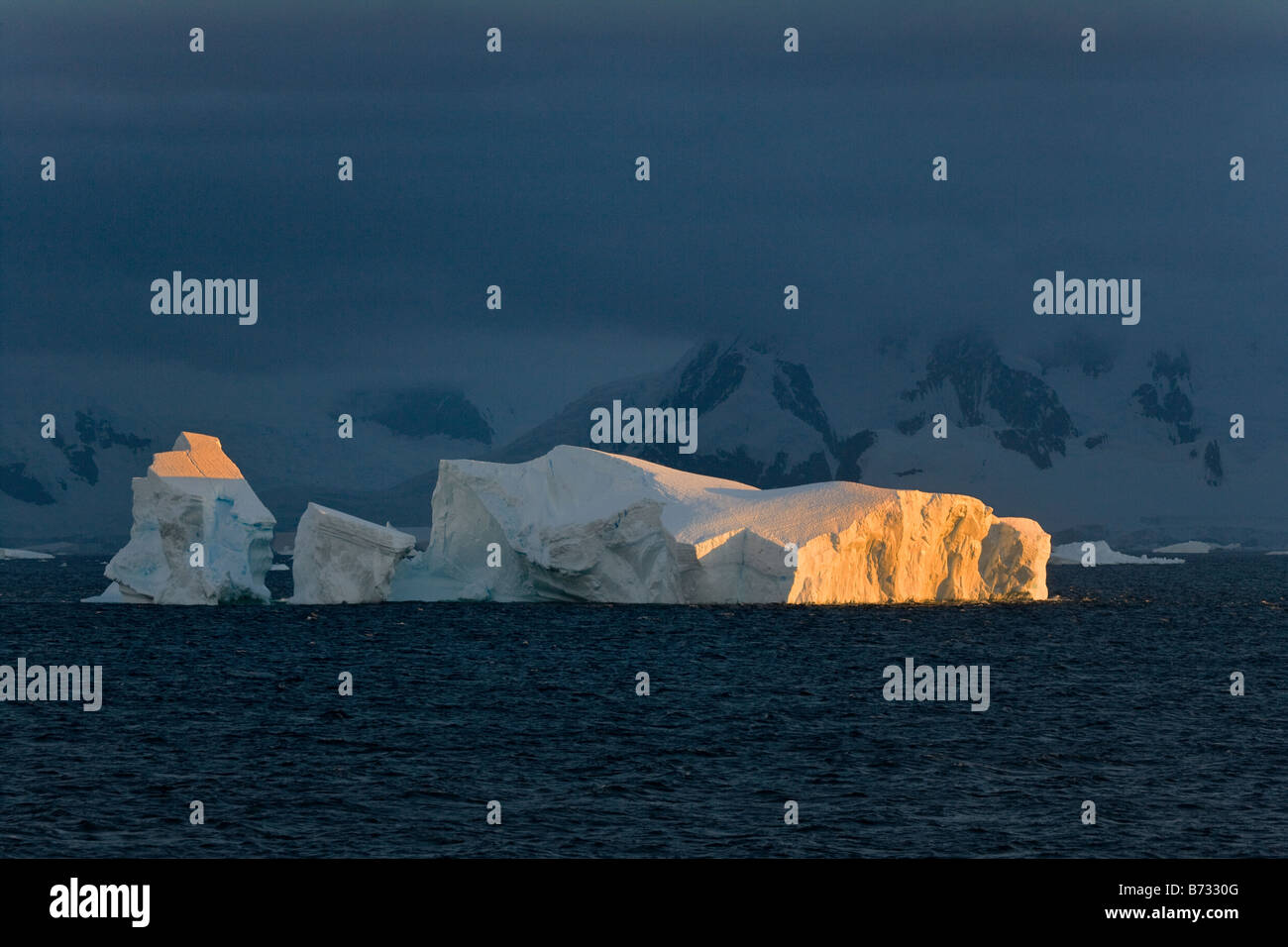 Morning view of iceberg in the Antarctic Ocean Antarctica Stock Photo ...