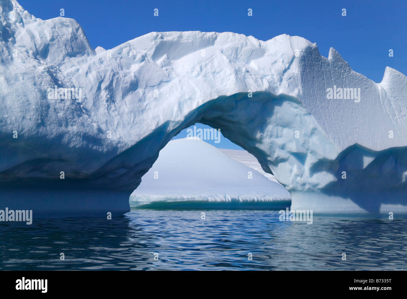 Landscape of naturally formed iceberg arch Antarctica Stock Photo - Alamy