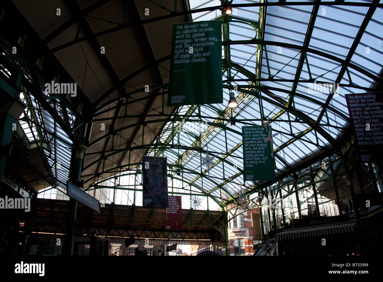 Roof borough market in london hi-res stock photography and images - Alamy
