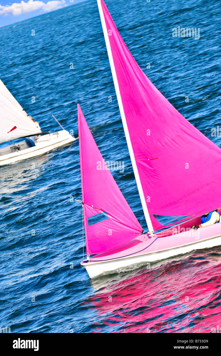 Small sailboats on the sea hi-res stock photography and images - Alamy