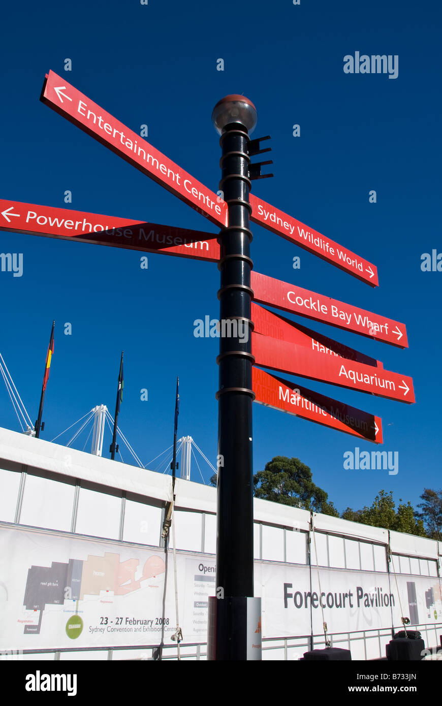 Direction sign post australia hi-res stock photography and images - Alamy