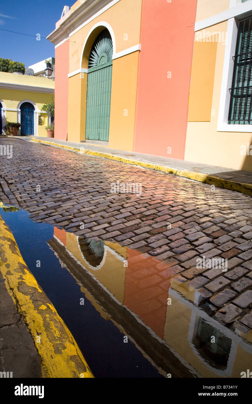 Cobblestone streets in San Juan Puerto Rico Stock Photo - Alamy