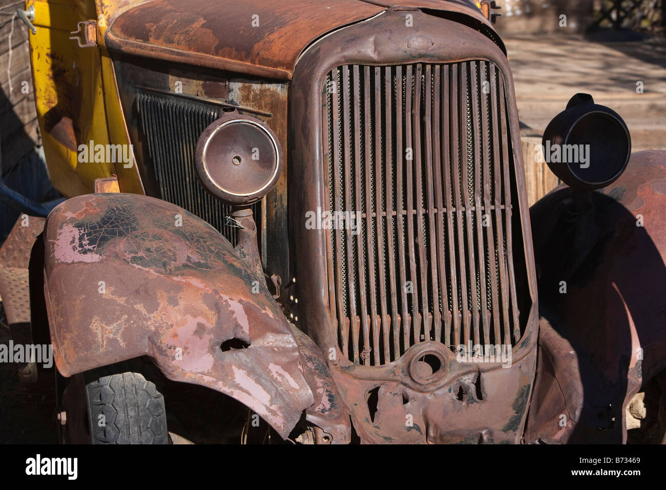The rusted remains of the front end of an old Dodge truck circa 1930s ...