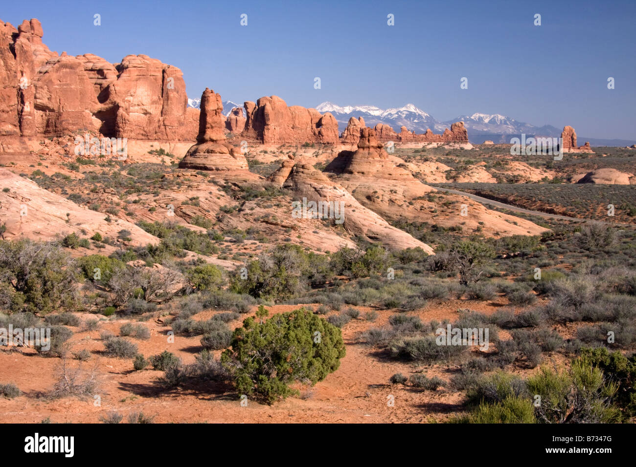The Windows in Arches National Park Utah Stock Photo - Alamy