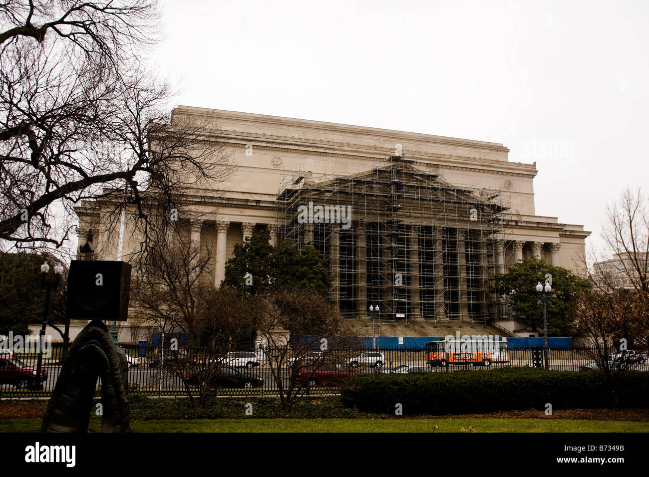 US National Archives building under revitalization Stock Photo - Alamy