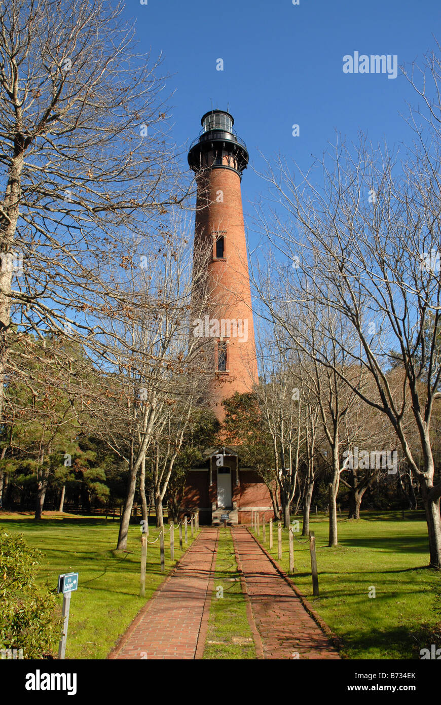 The Currituck Beach Lighthouse Stock Photo - Alamy