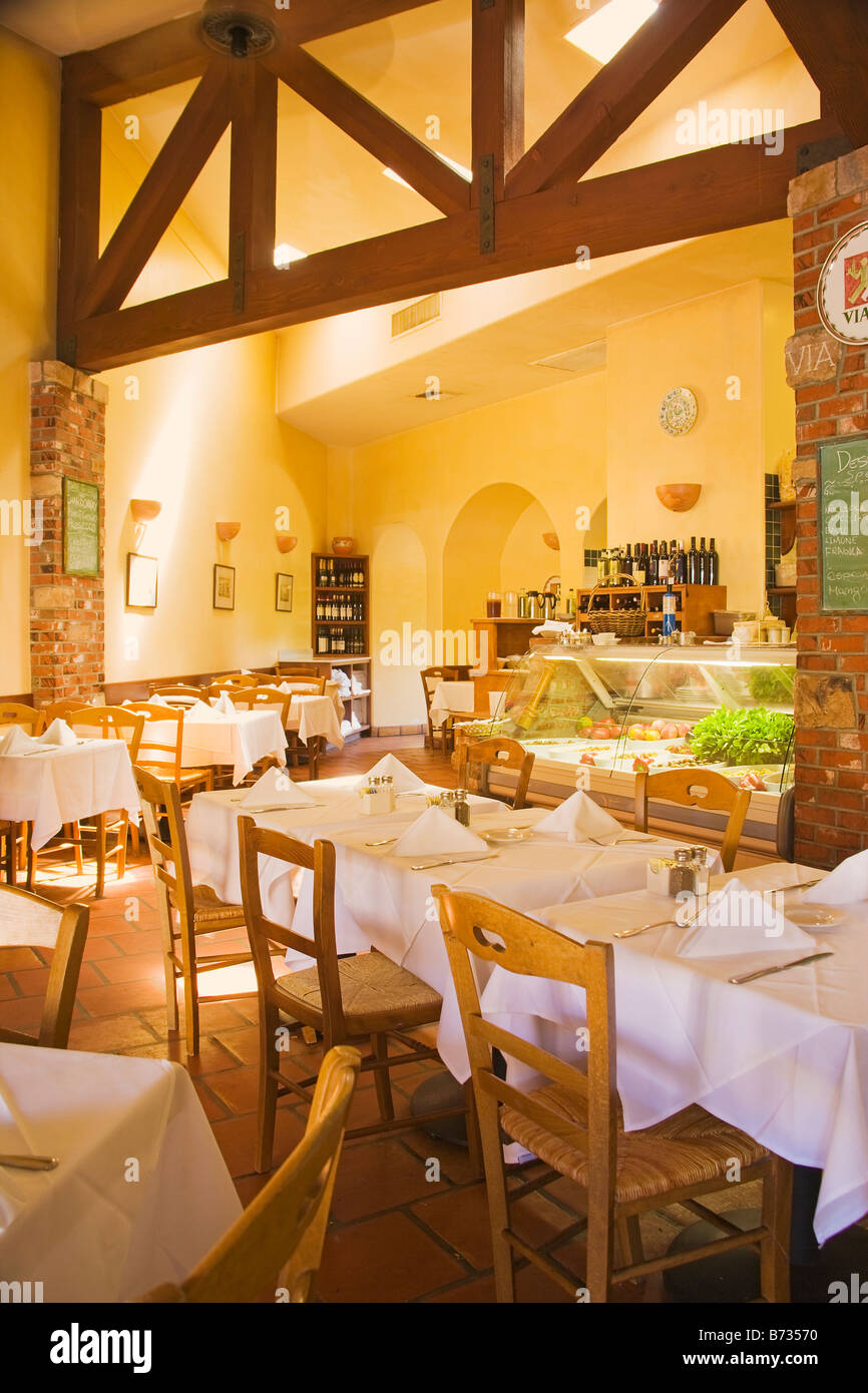 Via Vai Trattoria and Pizzeria Montecito California Stock Photo - Alamy
