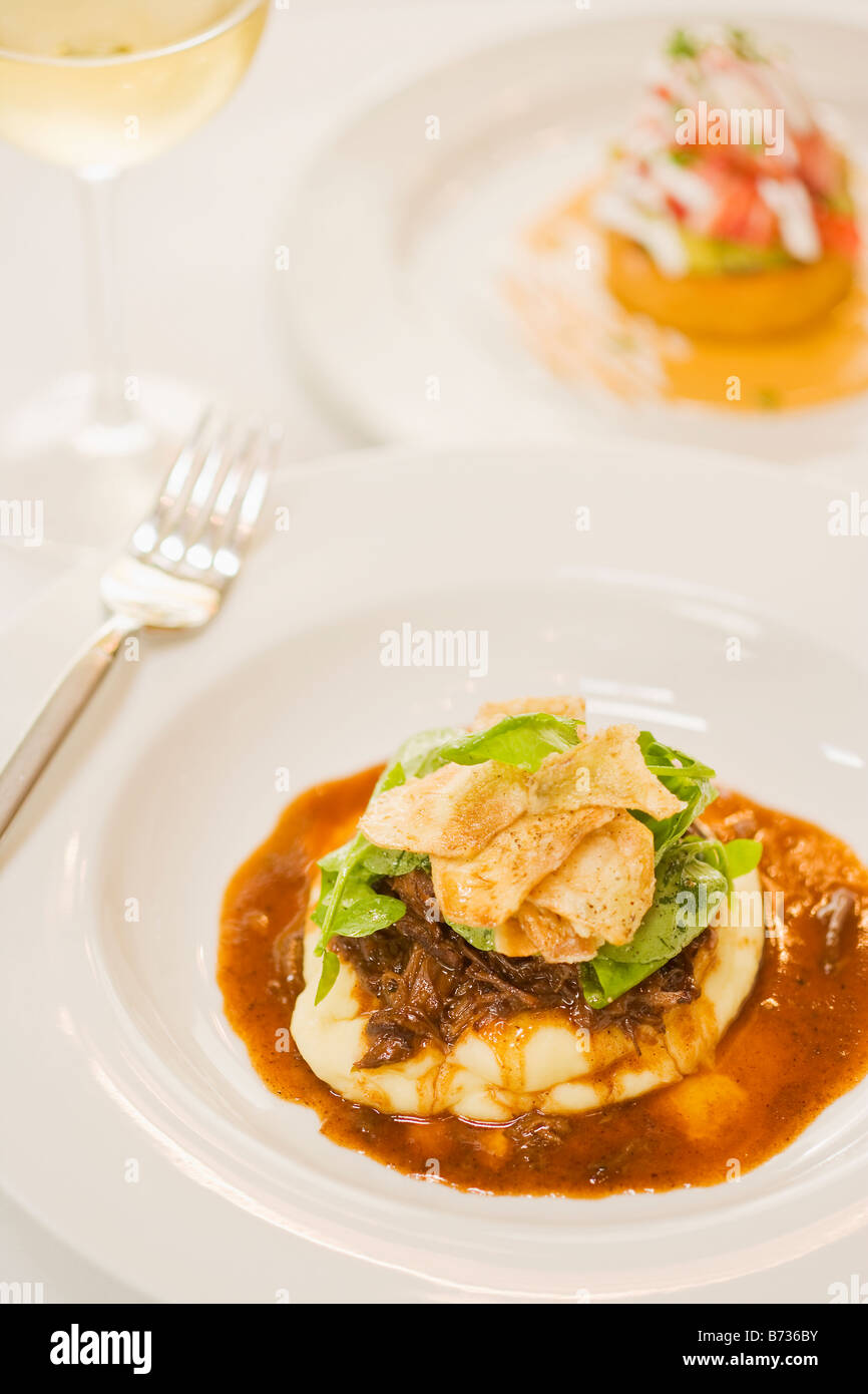 Beef short ribs restaurant hi-res stock photography and images - Alamy